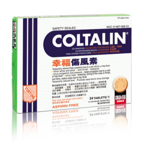 COLTALIN Recovery formula for colds, flu and allergy 8 tablets - OP Beauty